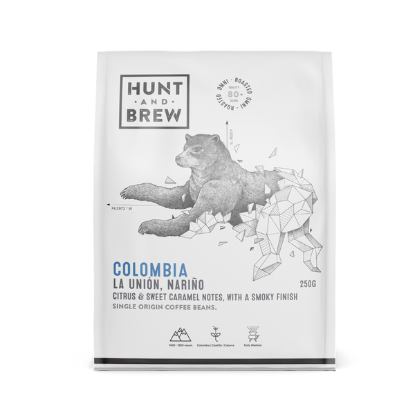 Hunt and Brew | Colombia Single Origin Coffee Beans 250g – Brownes ...