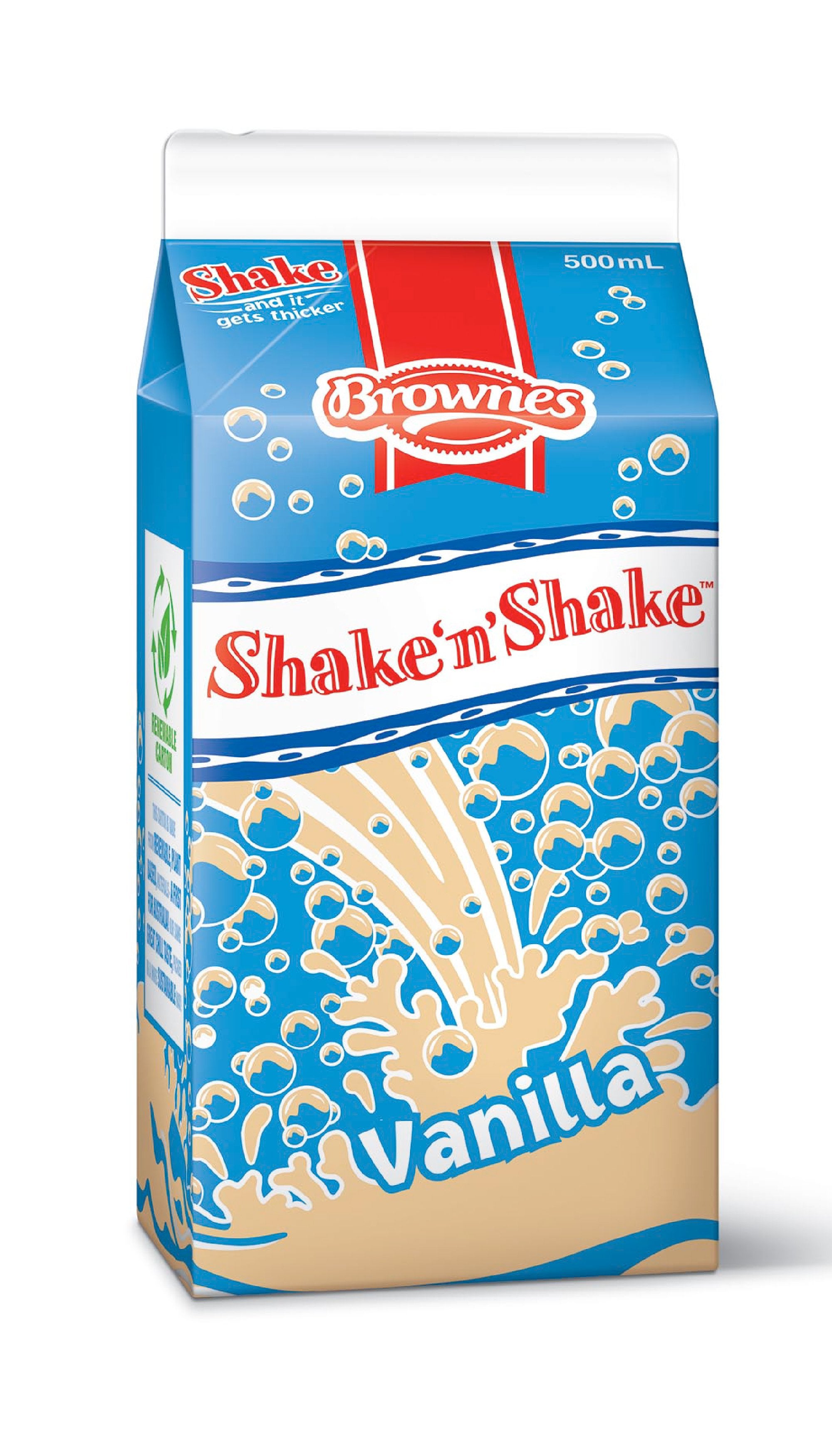Brownes Vanilla Shake N Shake 500mL – Brownes Dairy Milko